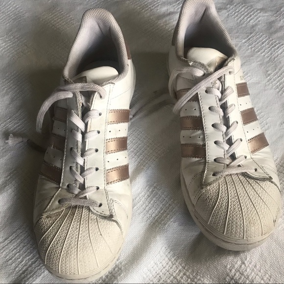 adidas | Shoes | Adidas Shell Toe Bronze 3 Stripe Superstar 8 2 | Poshmark